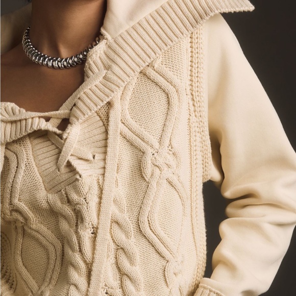 Pilcro | Sweaters | Nwt Pilcro Cream Cable Knit Sweater | Poshmark